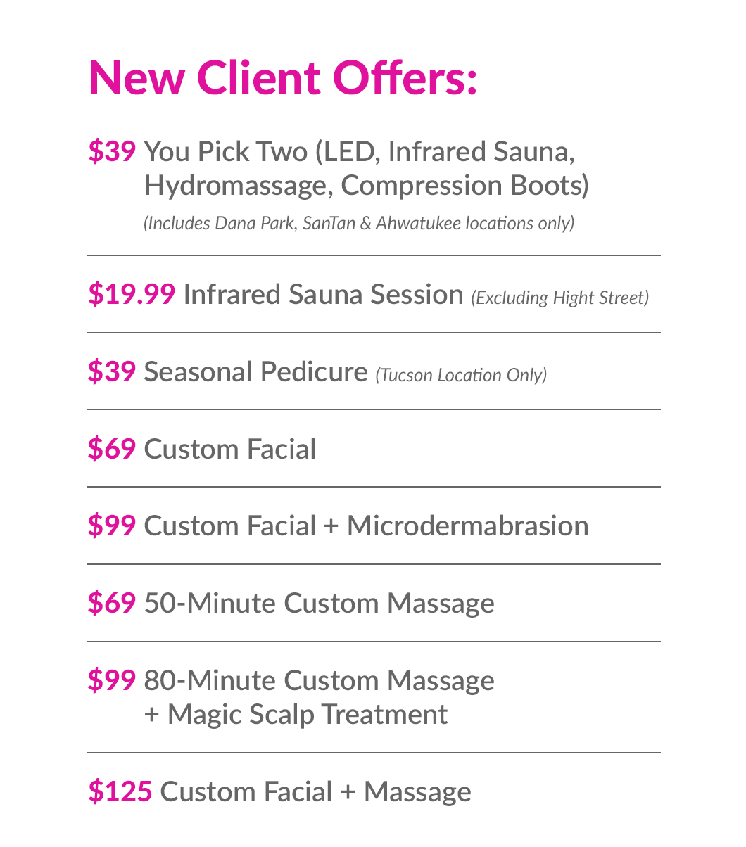 Fuchsia Spa — Massage + Facials in Mesa and East Valley, AZ